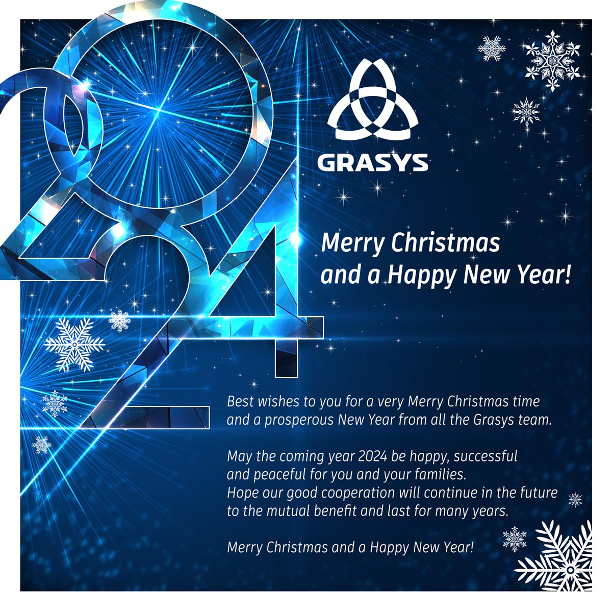 News - Merry Christmas and a Happy New Year from Grasys