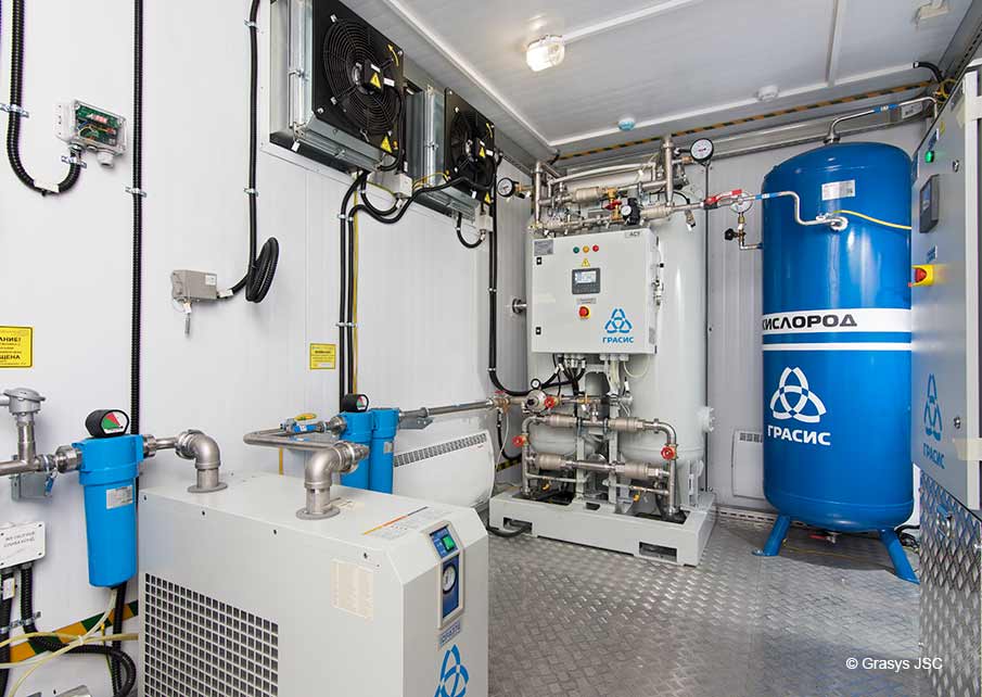 Medical oxygen stations oxypower-200 buy in Moscow | GRASYS JSC