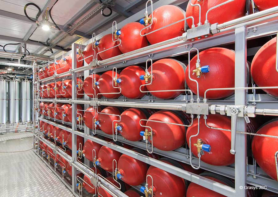 CNG storage system - order at low prices from Grasys JSC