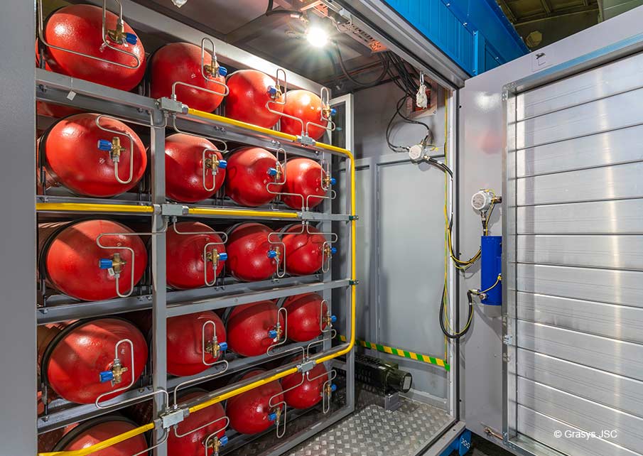 CNG storage system - order at low prices from Grasys JSC