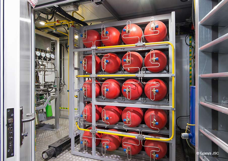 CNG storage system - order at low prices from Grasys JSC