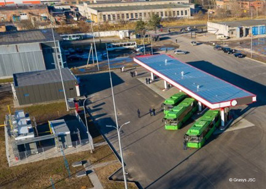 Projects - CNG station (3,000 m3/h) - CNG station, Northwestern Federal District - site GRASYS JSC