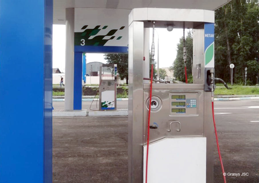 Projects - CNG station (1,200 m3/h) - Gazprom Gas Engine Fuel LLC - site GRASYS JSC