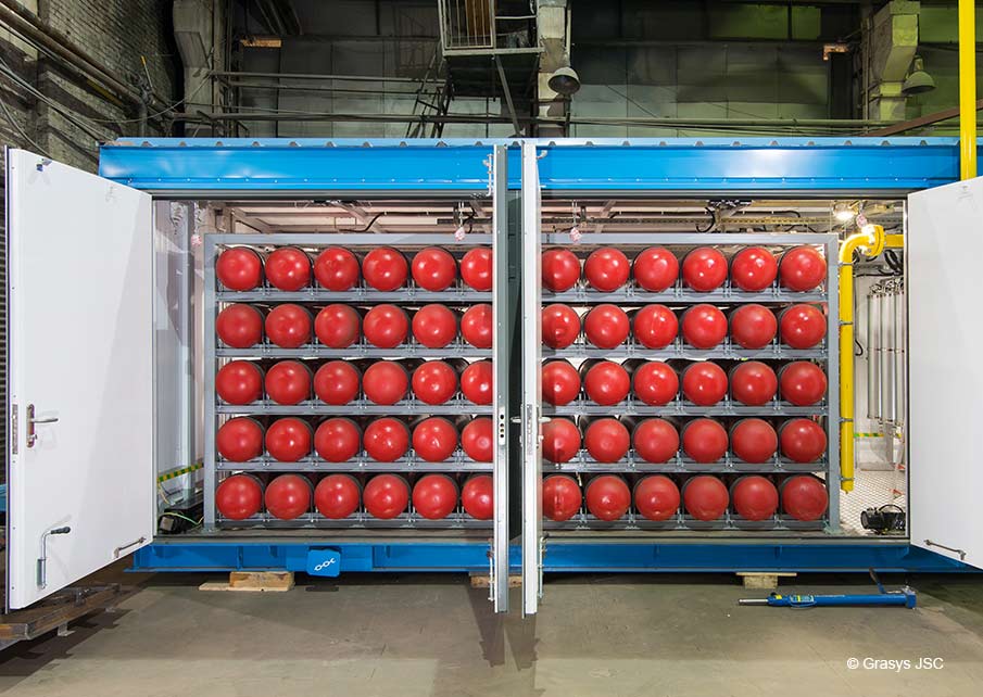 CNG storage system - order at low prices from Grasys JSC